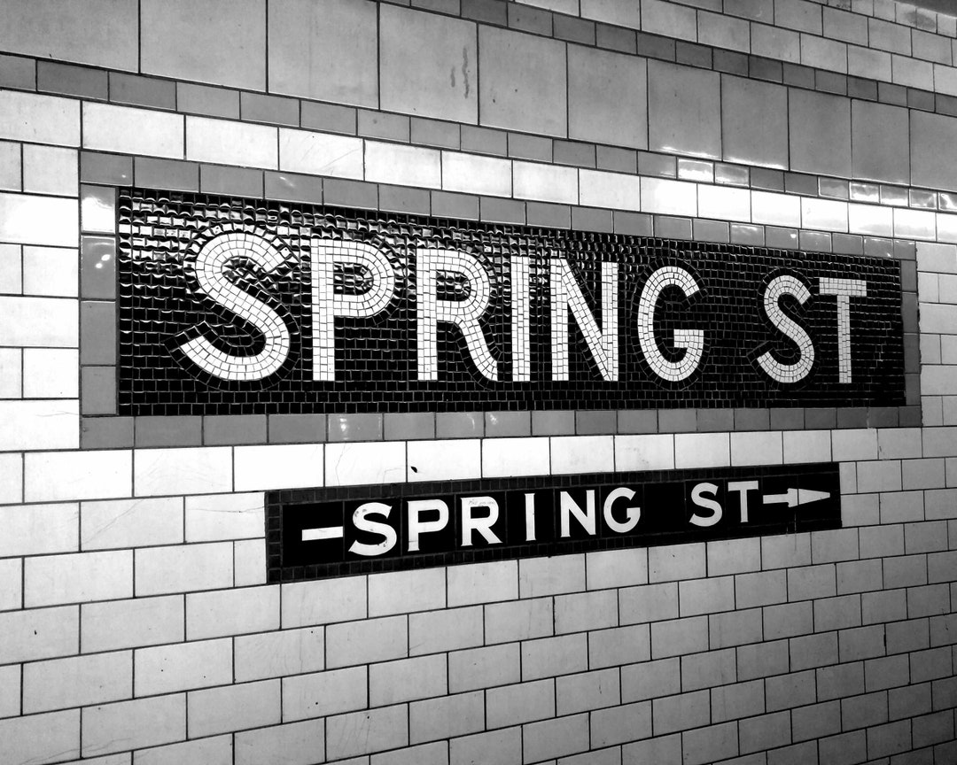 Spring Street Station, New York City. - Etsy