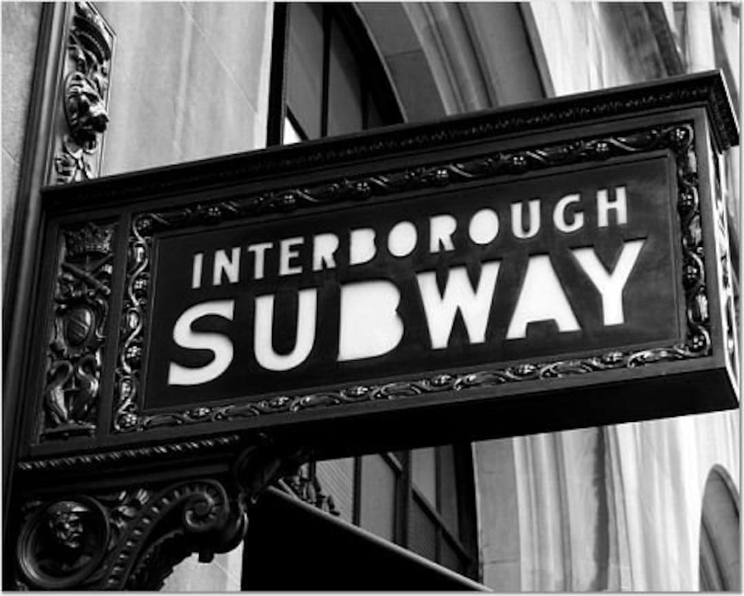 Interborough Subway, New York City. - Etsy