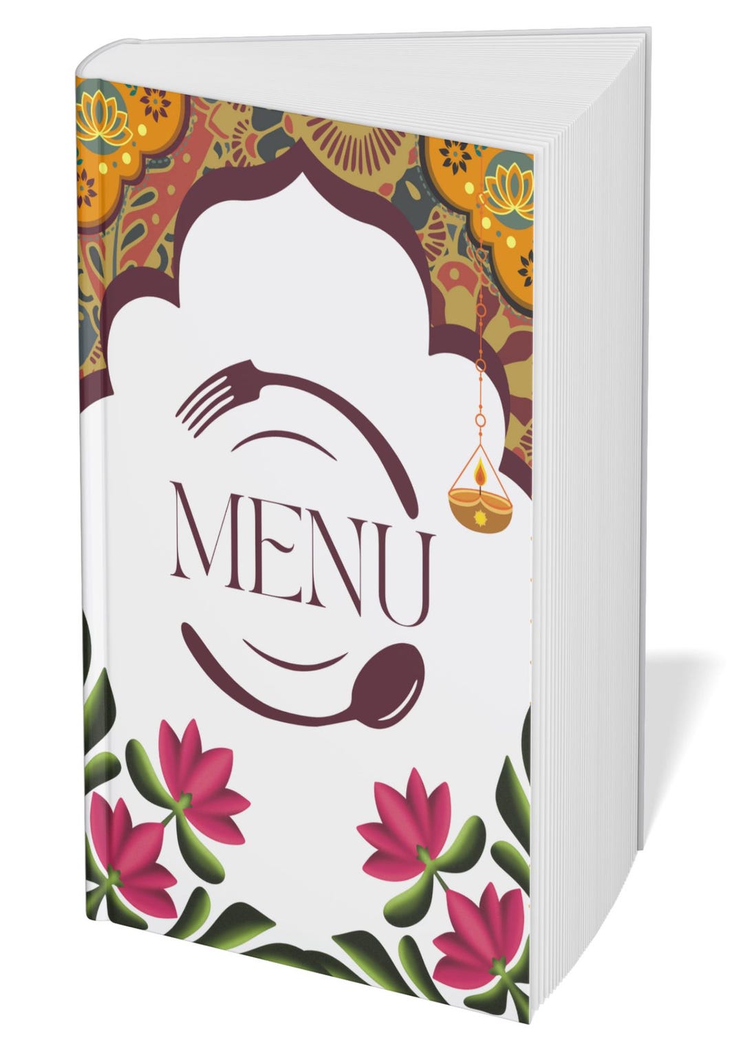 Indian Food Menu Cover, Menu Template, Restaurant Menu Party - Etsy