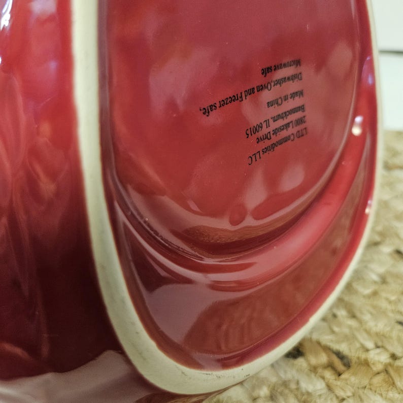 Red Drip Pottery LTD Chip and Dip, Soup and Crackers Serving Dish - Etsy