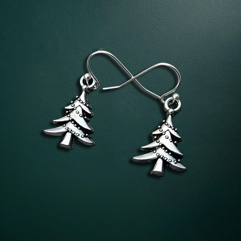Xmas Tree Earrings - Etsy