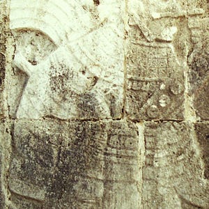 2 Engravings of Maya and Aztec Cultures | PNG Depth Maps for High ...