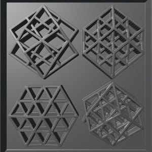 2 3D Geometric Engravings: Super Lattice and Three-dimensional Knot ...