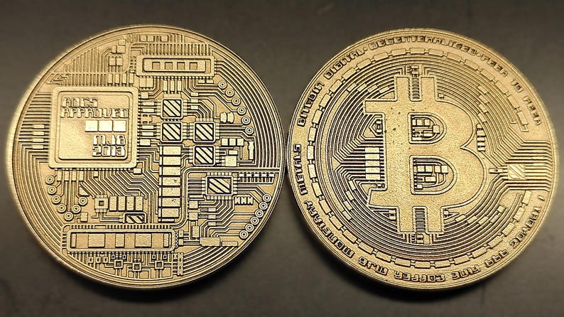 Bitcoin BTC Depth Maps (front and Back) HD for Laser + 2 Bonus SVG ...