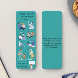 Motivational Nursing Student Book Mark - Etsy