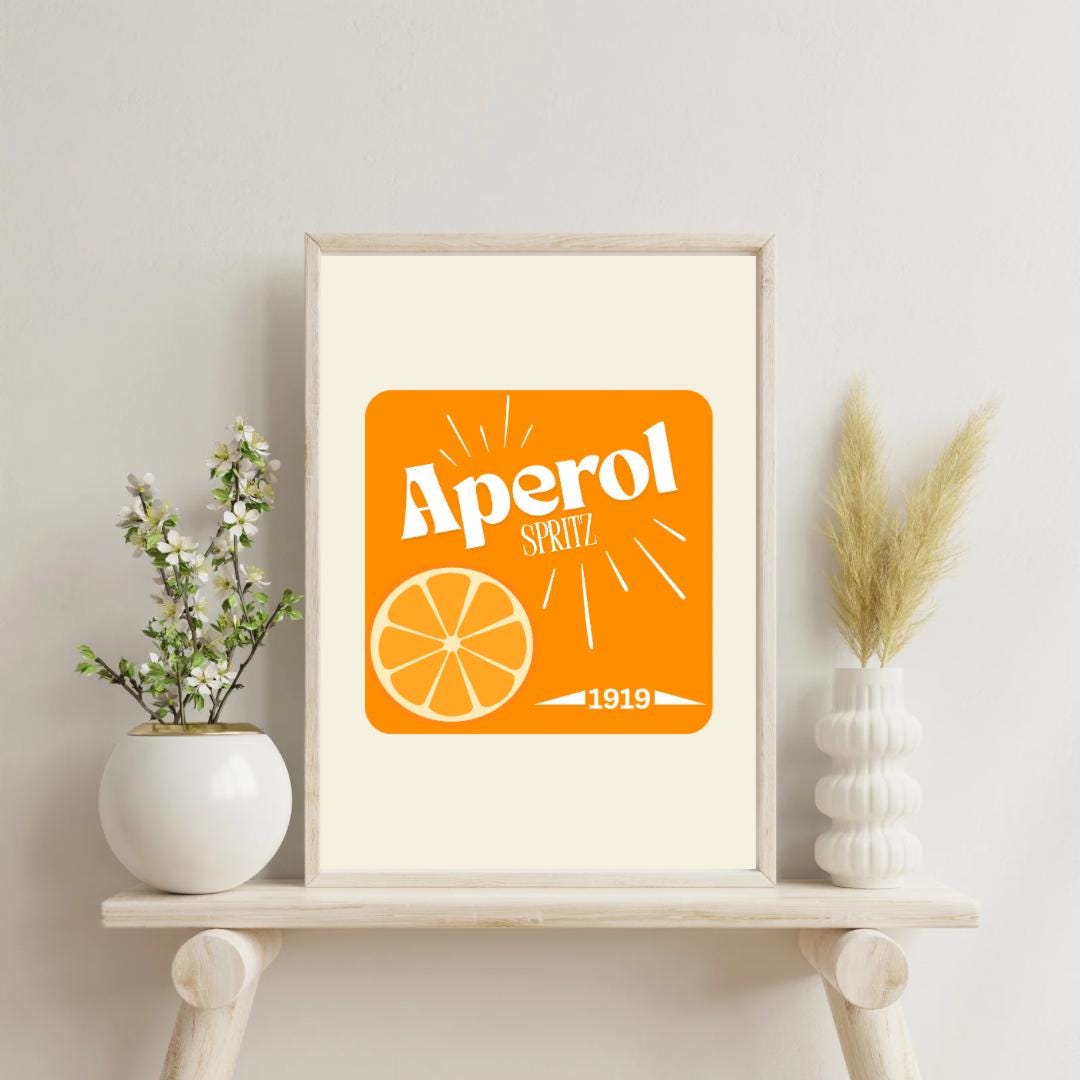 Aperol Spritz Mat/coaster Print! Wall Art | Drinks | Bar - Etsy