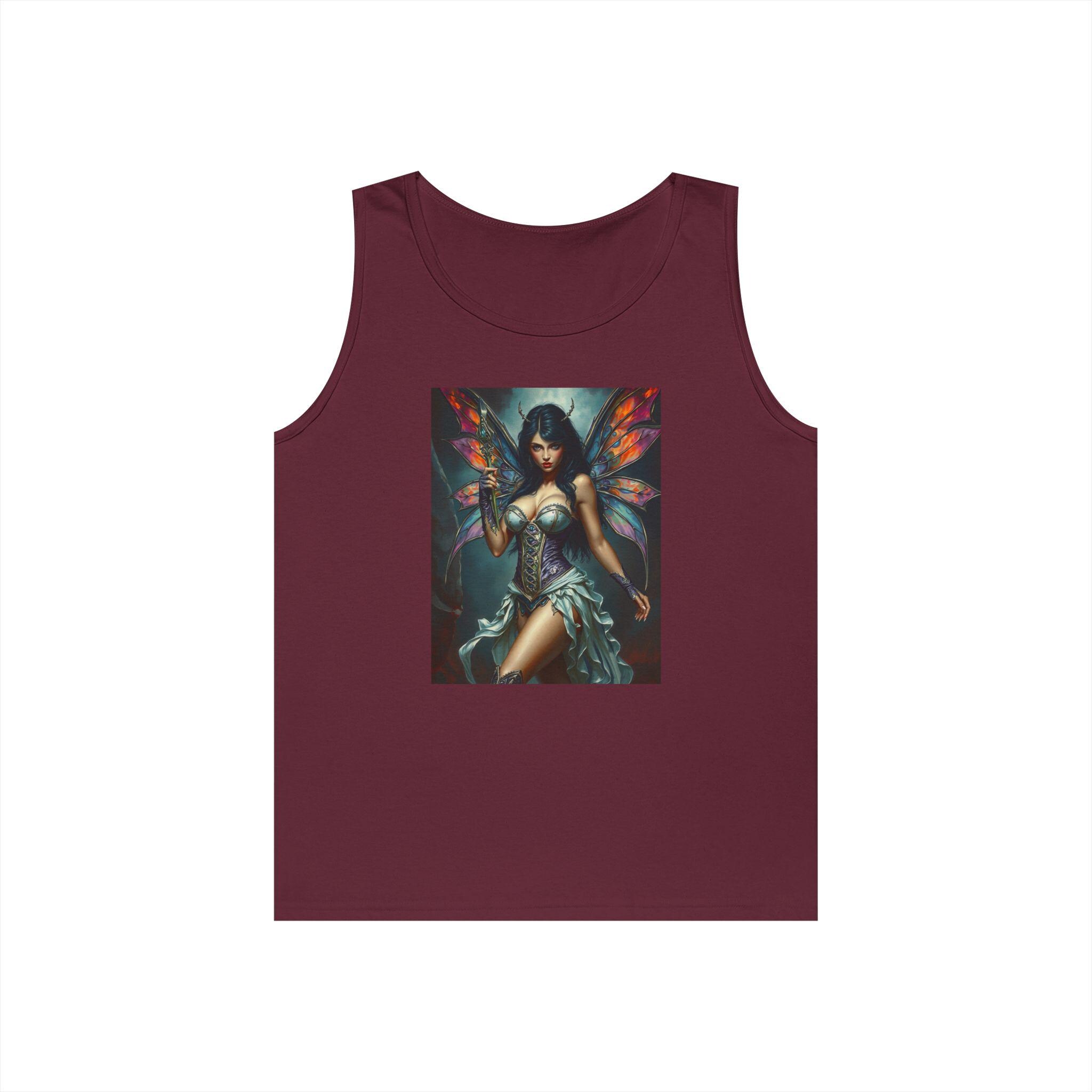 Goth Fairy Tank Top, Sexy Gothic Sleeveless Shirt, Unisex Cotton Vest ...