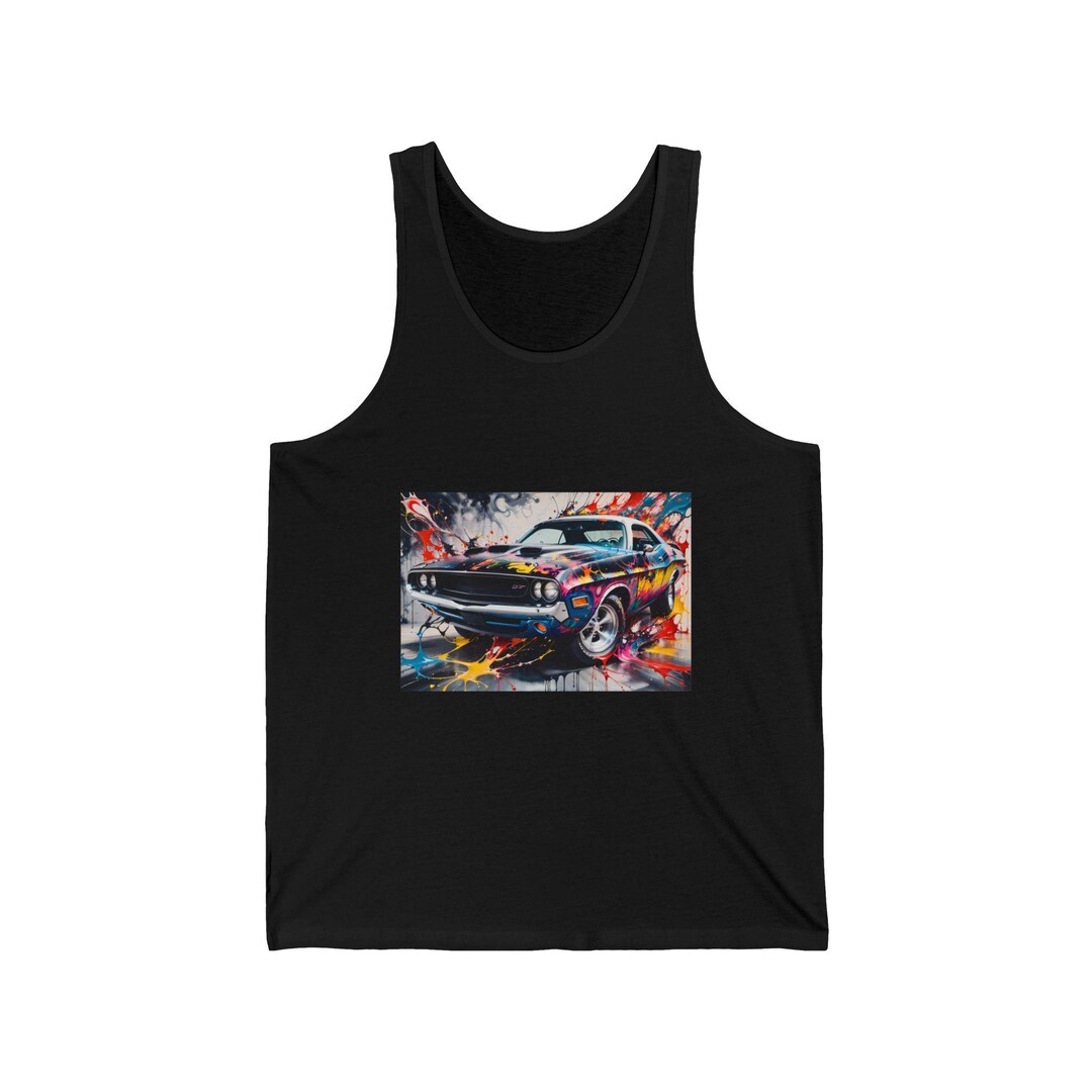 Tank Top Car With Splash of Paint Design - Etsy