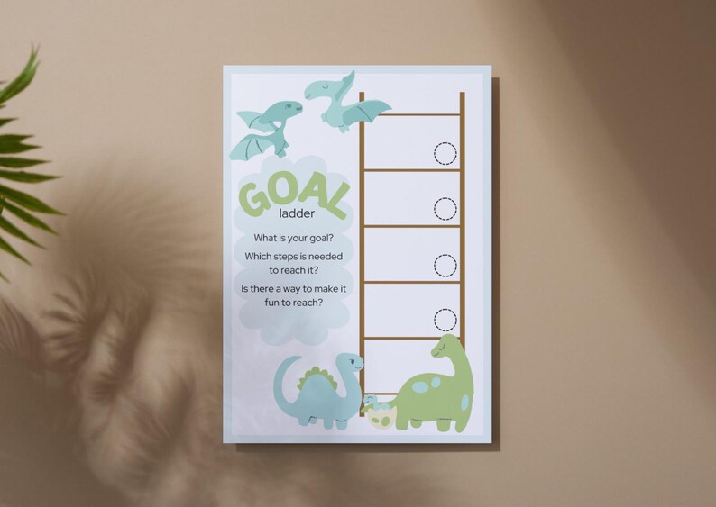 Goal Ladder Kids Printable Template - Etsy