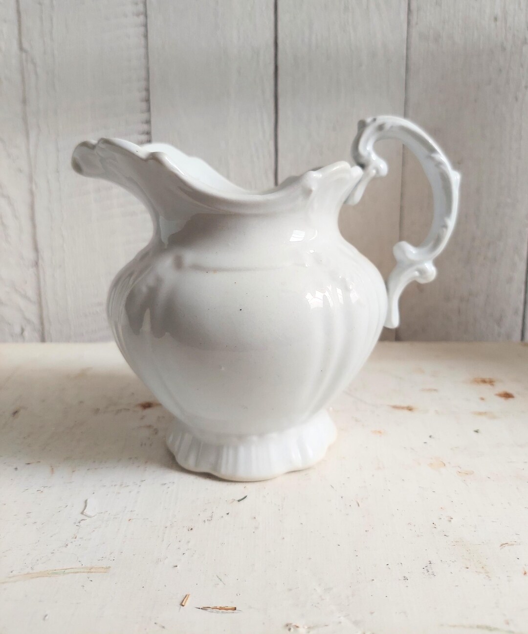 Antique Ironstone Pitcher, Imperial Ironstone Early 1900s Pitcher ...