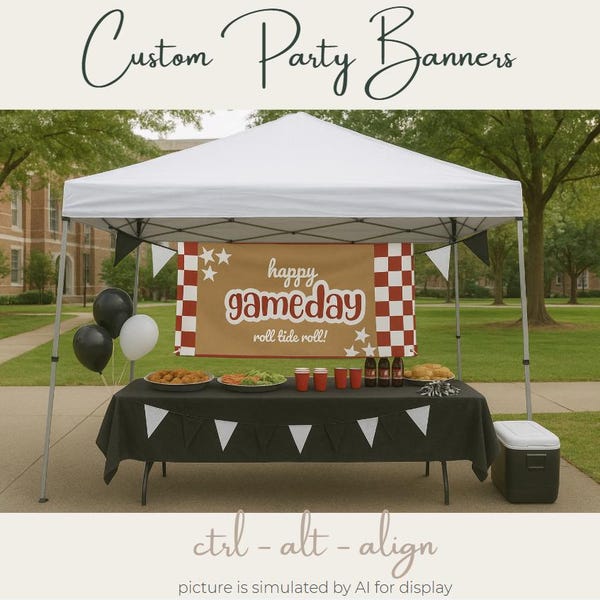 Tailgate Banner - Etsy