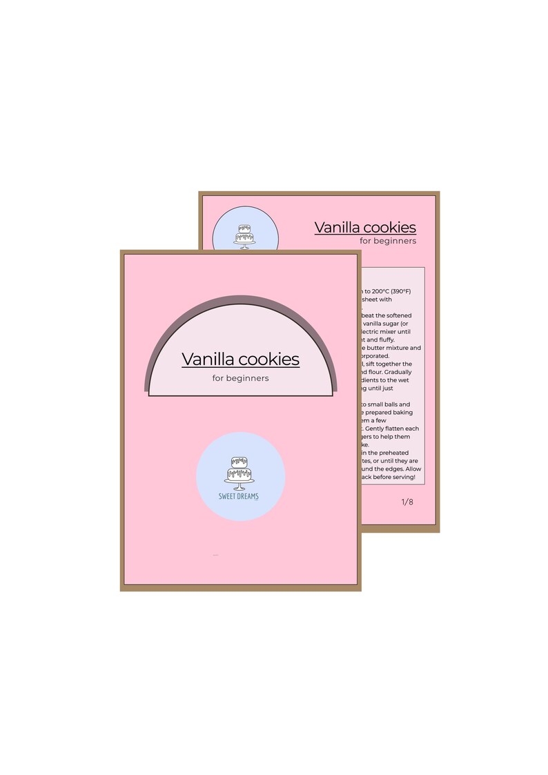 Vanilla Cookies -recipe for Beginners - Etsy