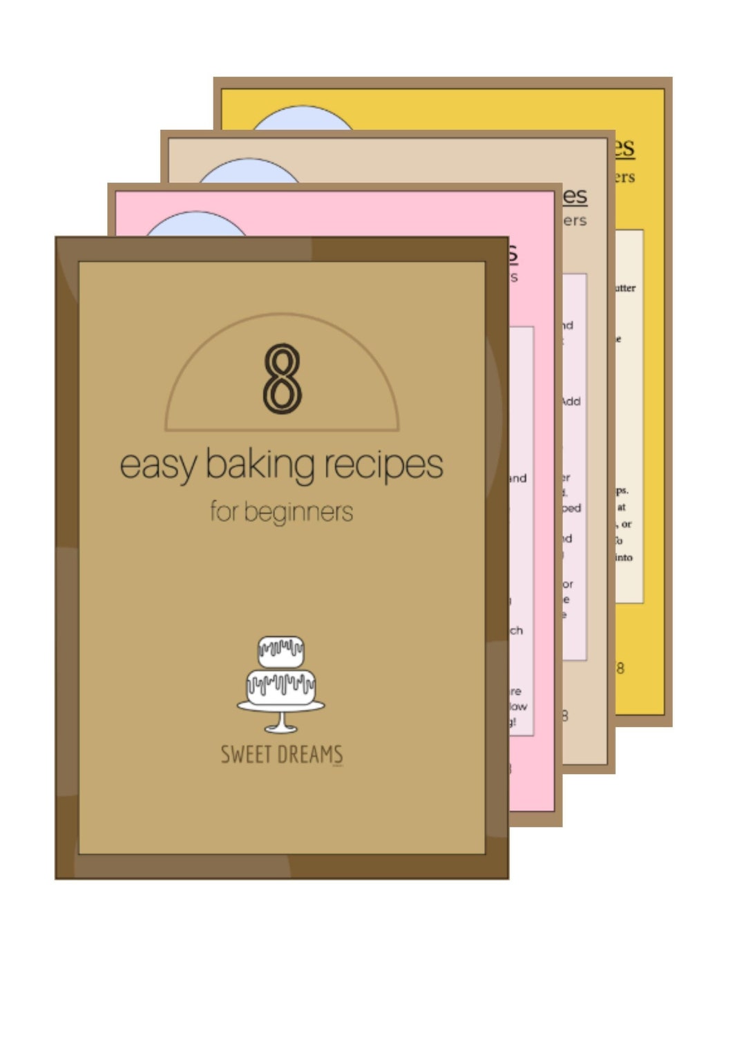 8 Easy Baking Recipes for Beginners -digital Recipe Book - Etsy