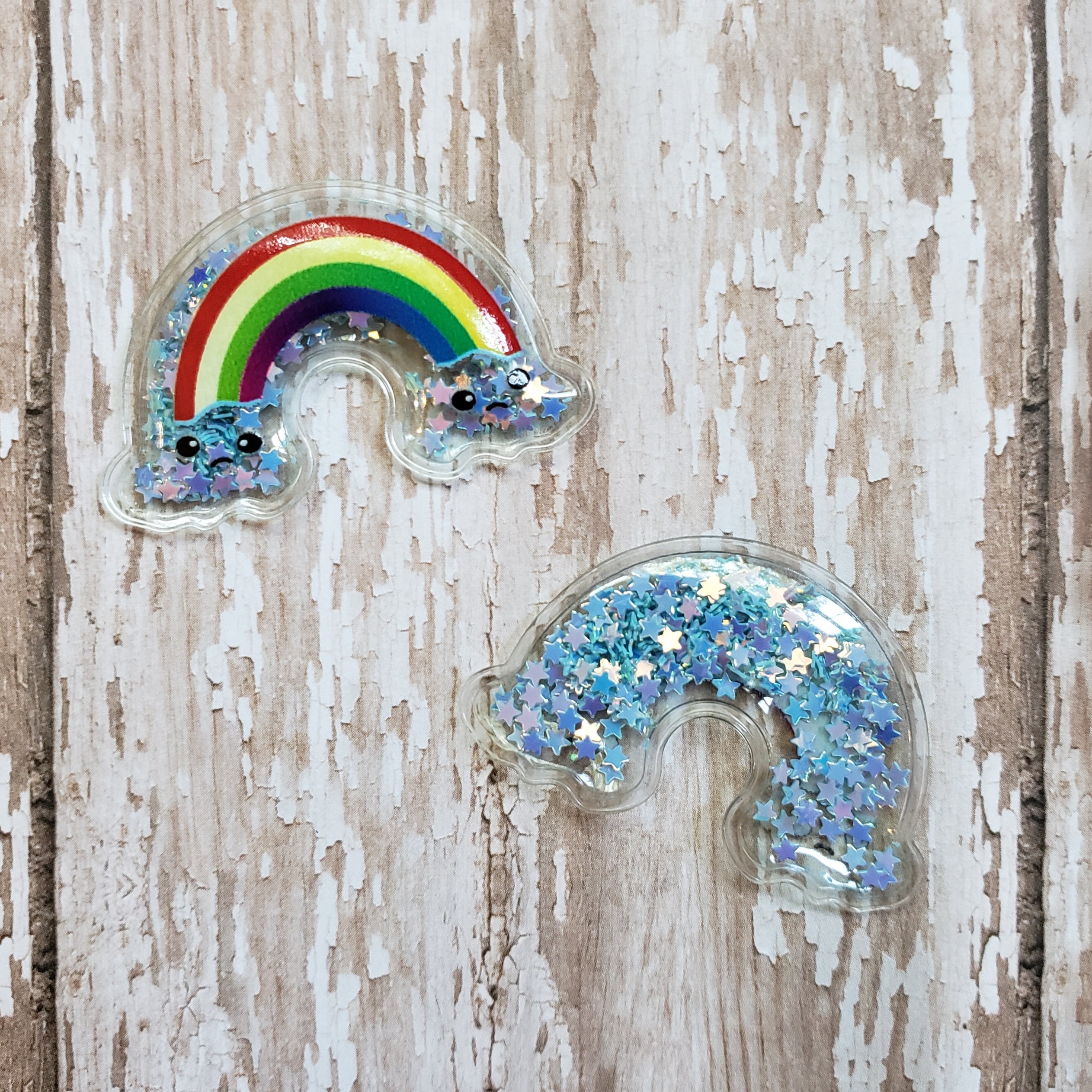 SET of TWO Rainbow Shakers Four Colors to Choose From | Etsy