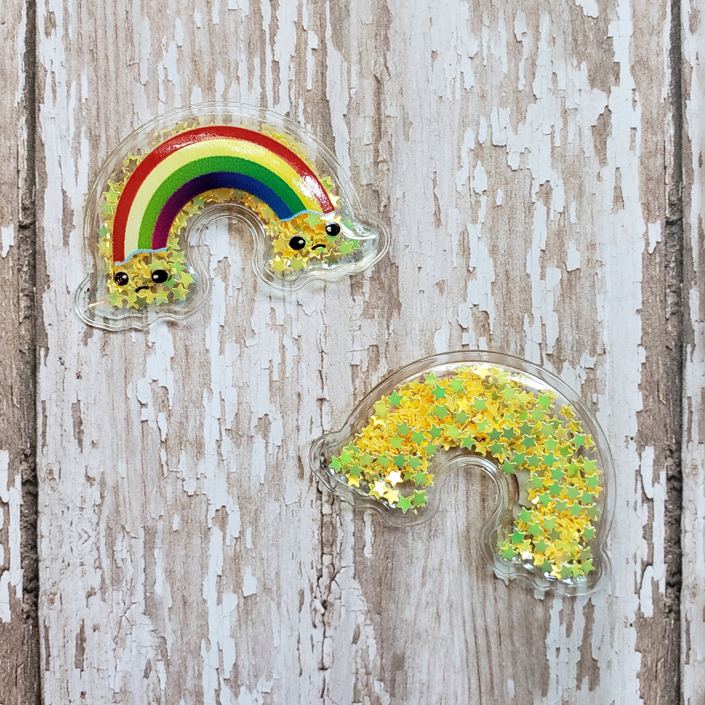 SET of TWO Rainbow Shakers Four Colors to Choose From | Etsy