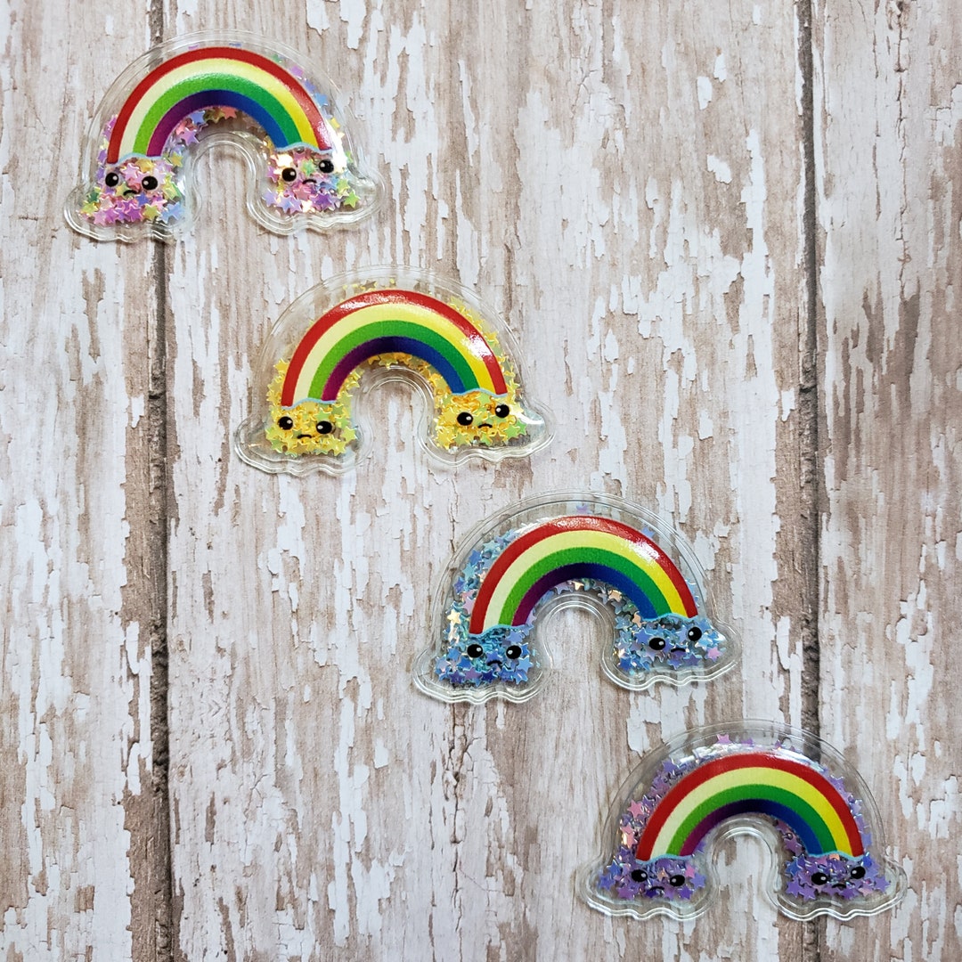 SET of TWO * Rainbow Shakers * Four Colors to Choose From * Small Star ...