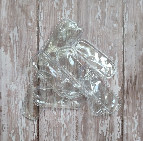 Pack of TEN Clear PVC Shaker Snap Clip Blanks Rectangle | Etsy