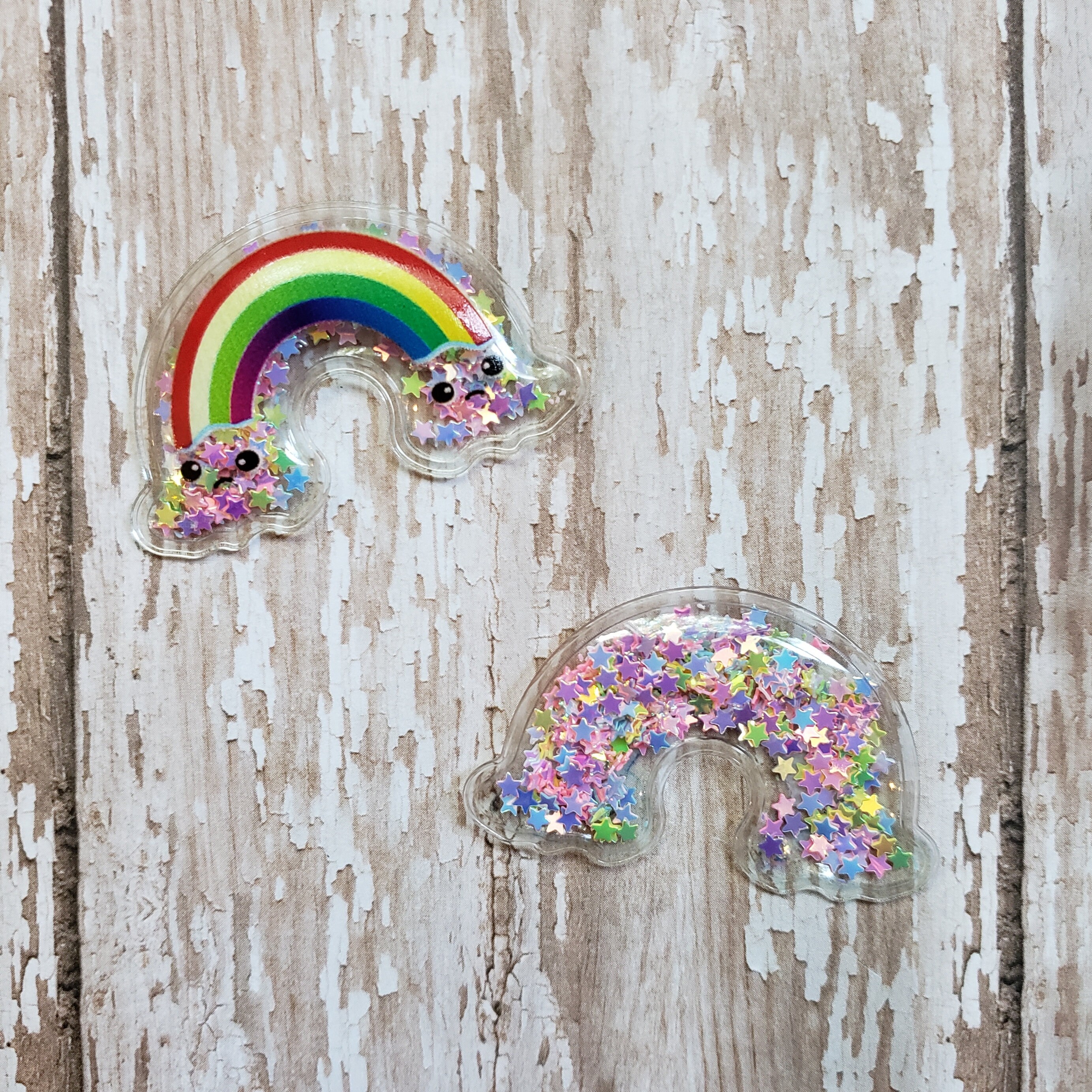 SET of TWO Rainbow Shakers Four Colors to Choose From - Etsy