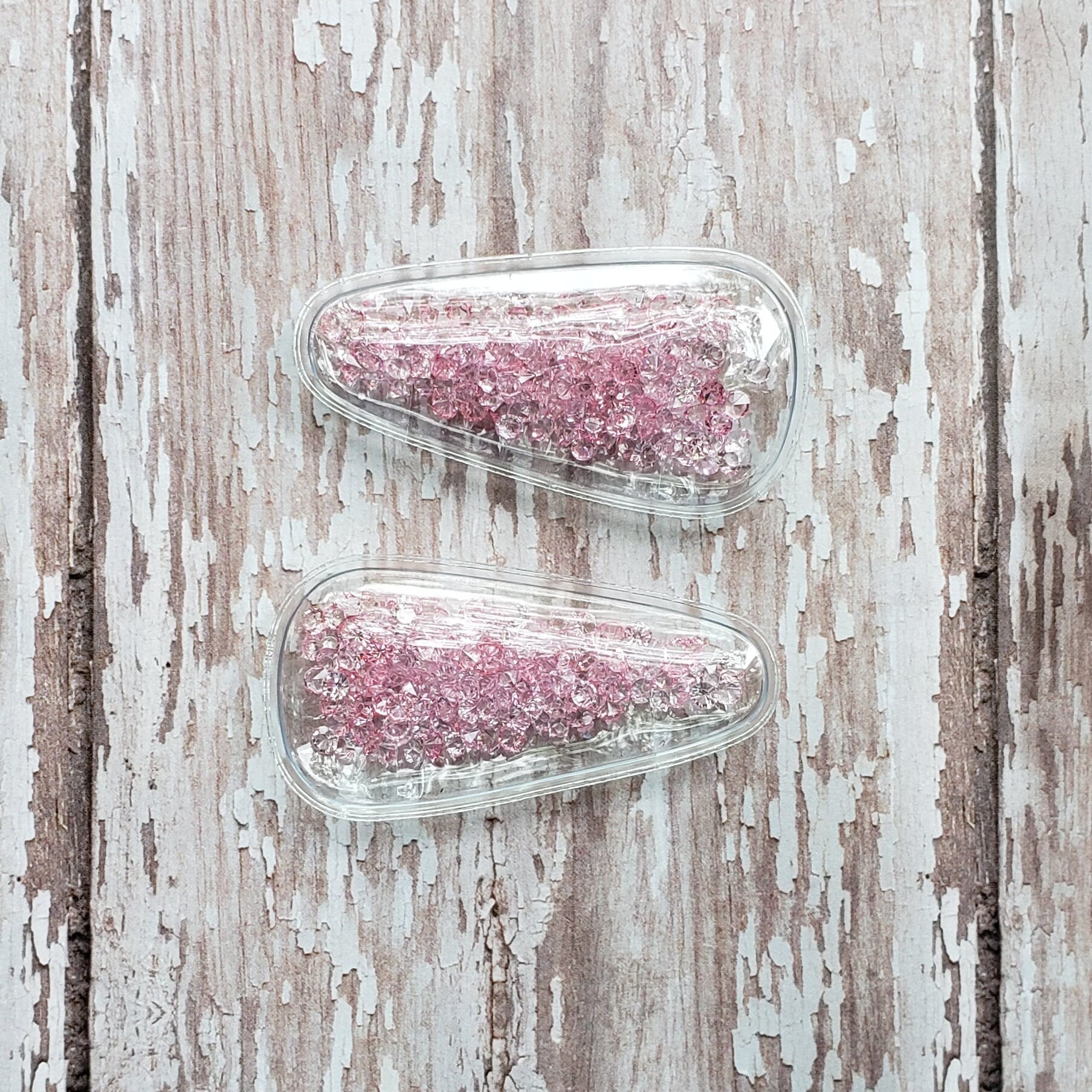 SET of TWO Shaker Snap Clip Covers Clear Colored Plastic | Etsy