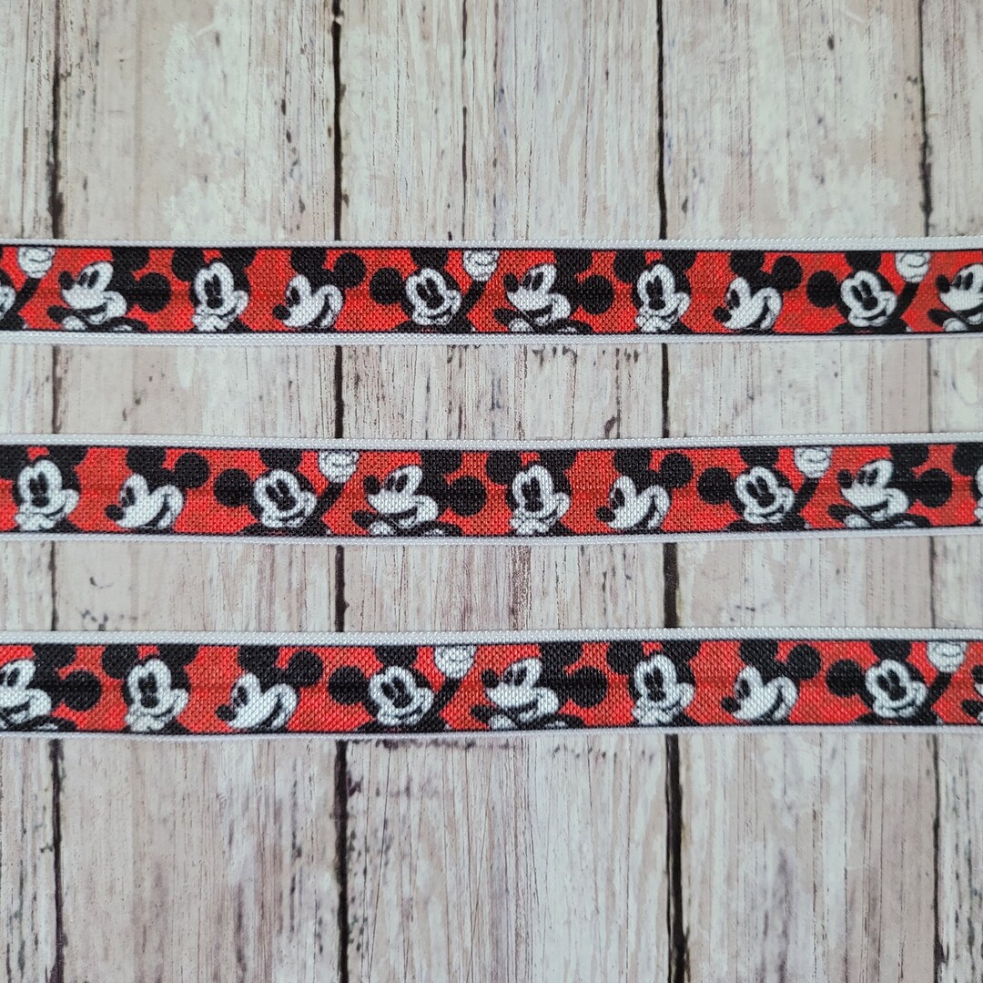 Inspired Mouse Photo Strip Fold Over Elastic, 5/8" - Etsy
