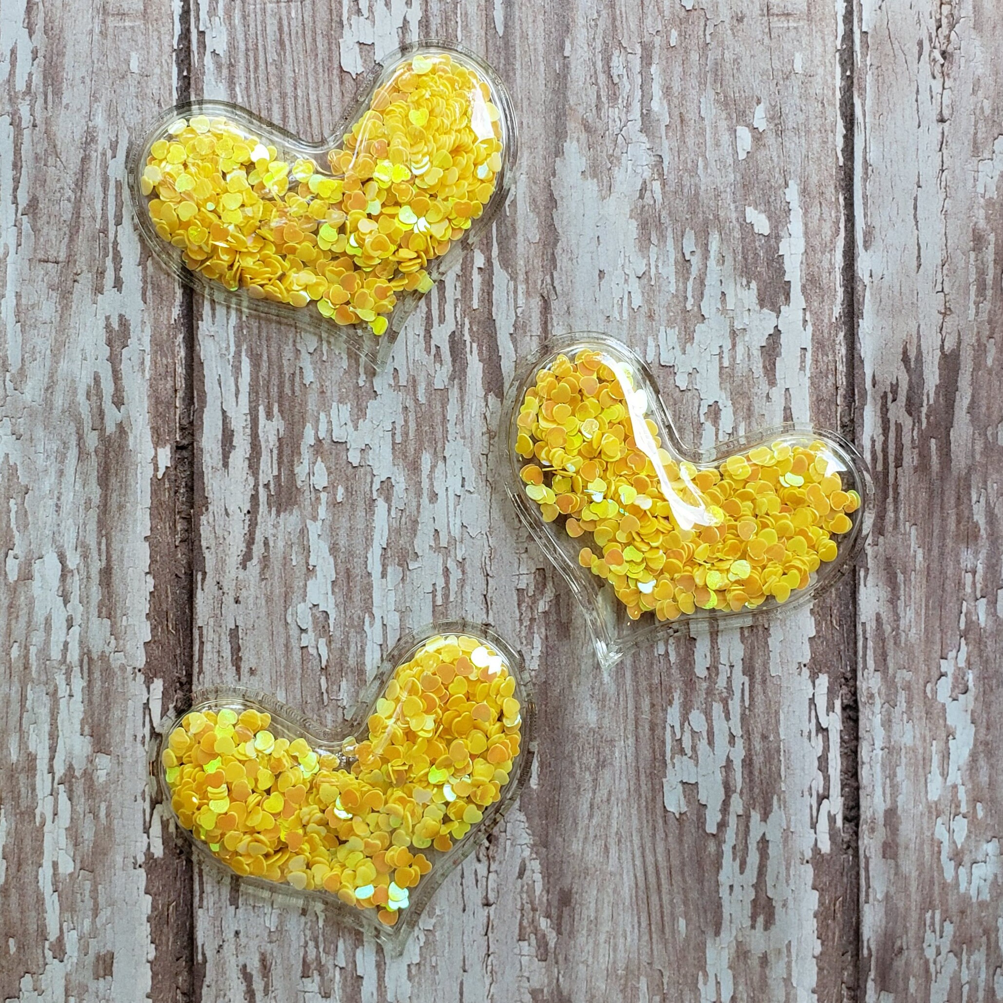 Large Heart Shaker ONE Six Color Options Heart Confetti - Etsy