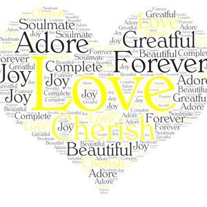Printable Personalised Love Heart Word Art - Etsy