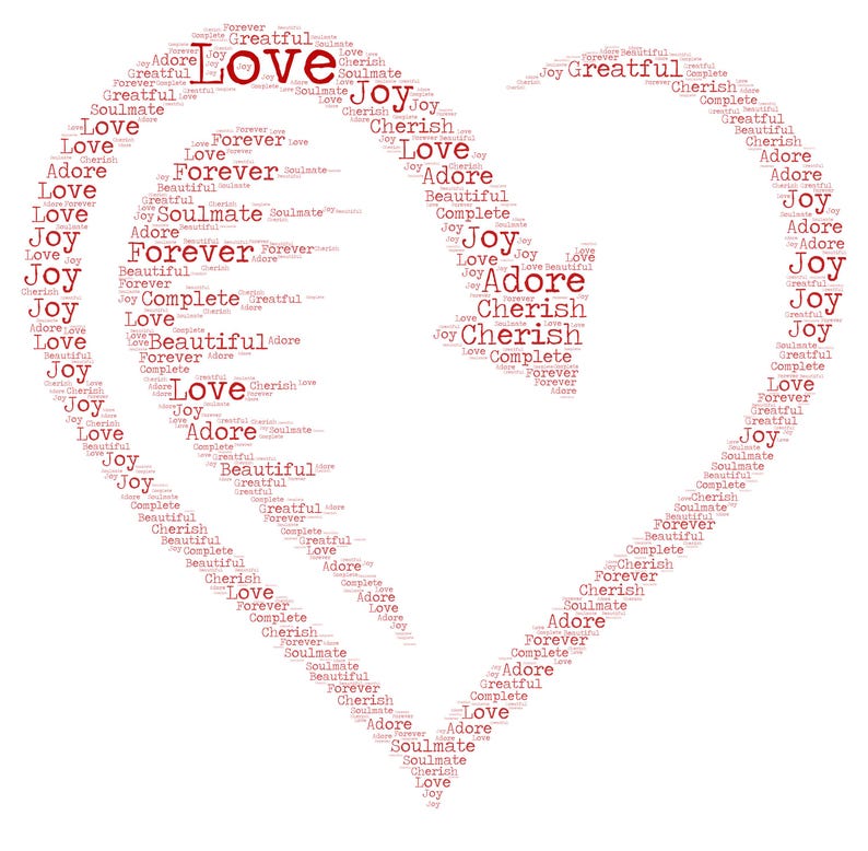 Printable Personalised Love Heart Word Art - Etsy