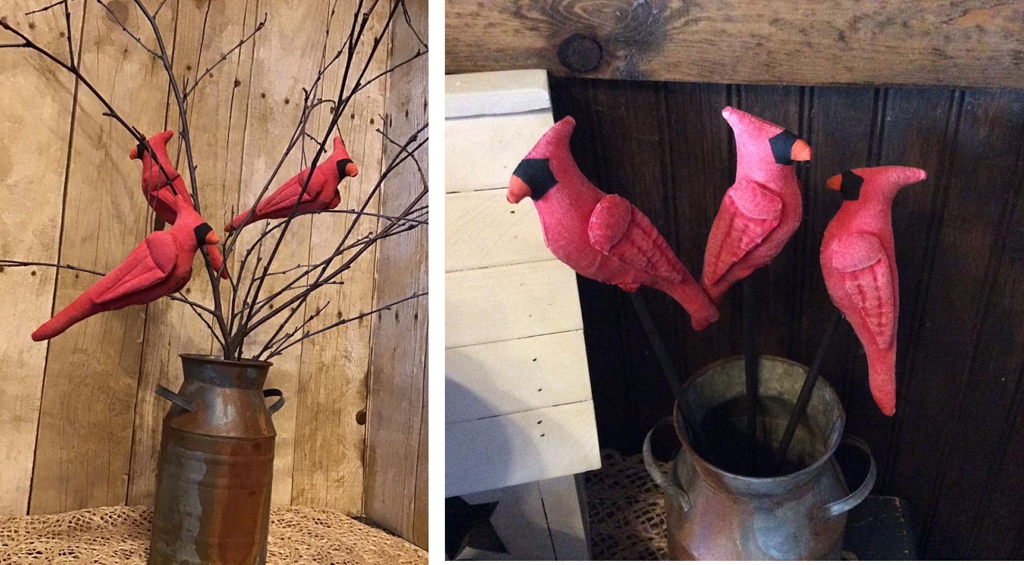 Primitive Cardinal Ornaments and Picks ePattern PDF Pattern | Etsy