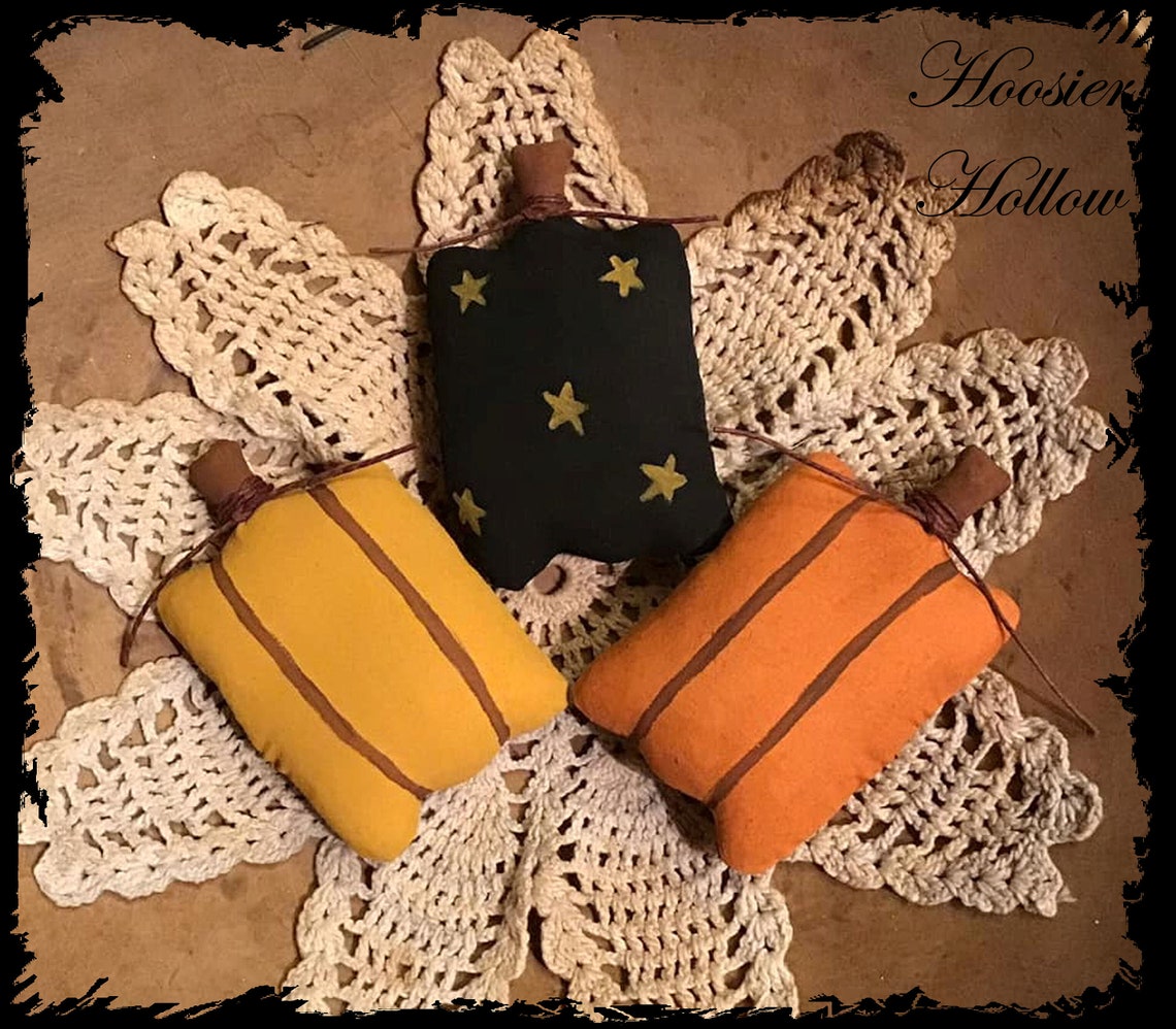 Primitive Pumpkins Bowl Fillers Pattern PDF Instant - Etsy