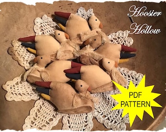 Primitive Squirrel Bowl Fillers Pattern PDF Instant - Etsy