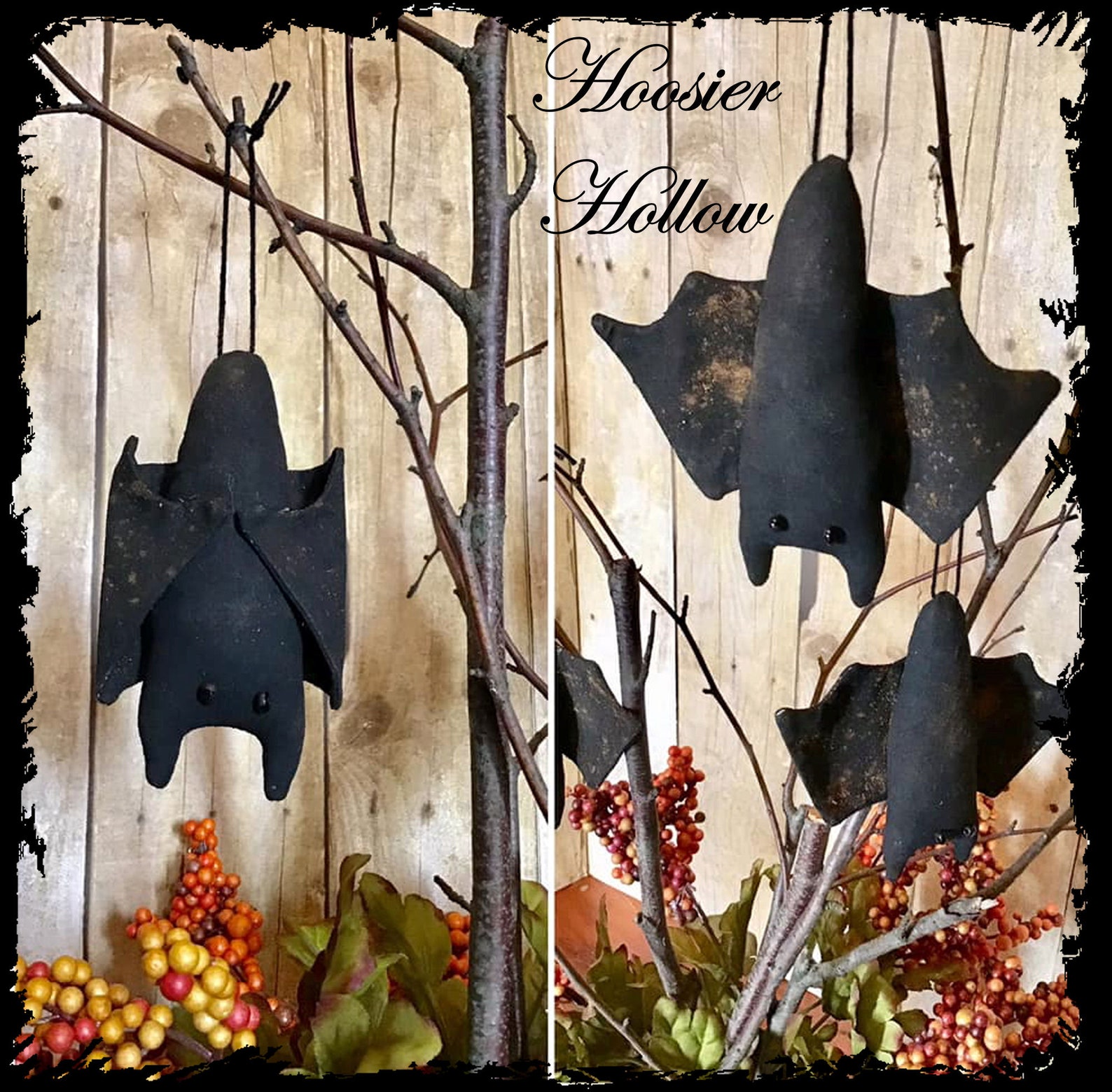 Small Hanging Bats Primitive Sewing Pattern, Epattern, PDF, Instant ...