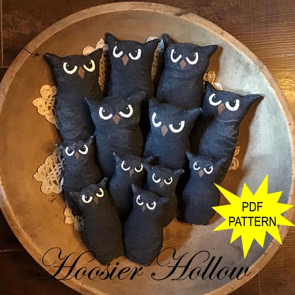 Primitive Owl Pattern - Etsy