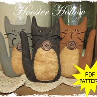 Primitive Cat - Etsy