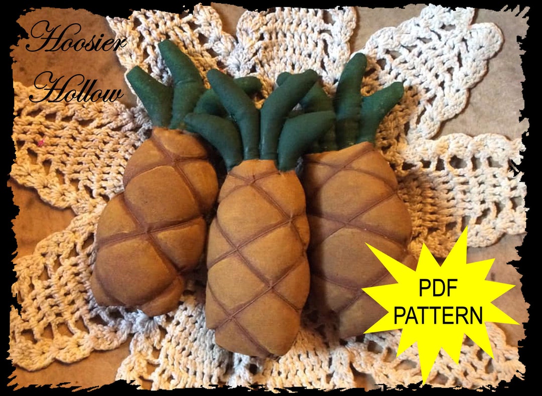 Primitive Pineapple Bowl Fillers Epattern, PDF, Pattern, Instant ...