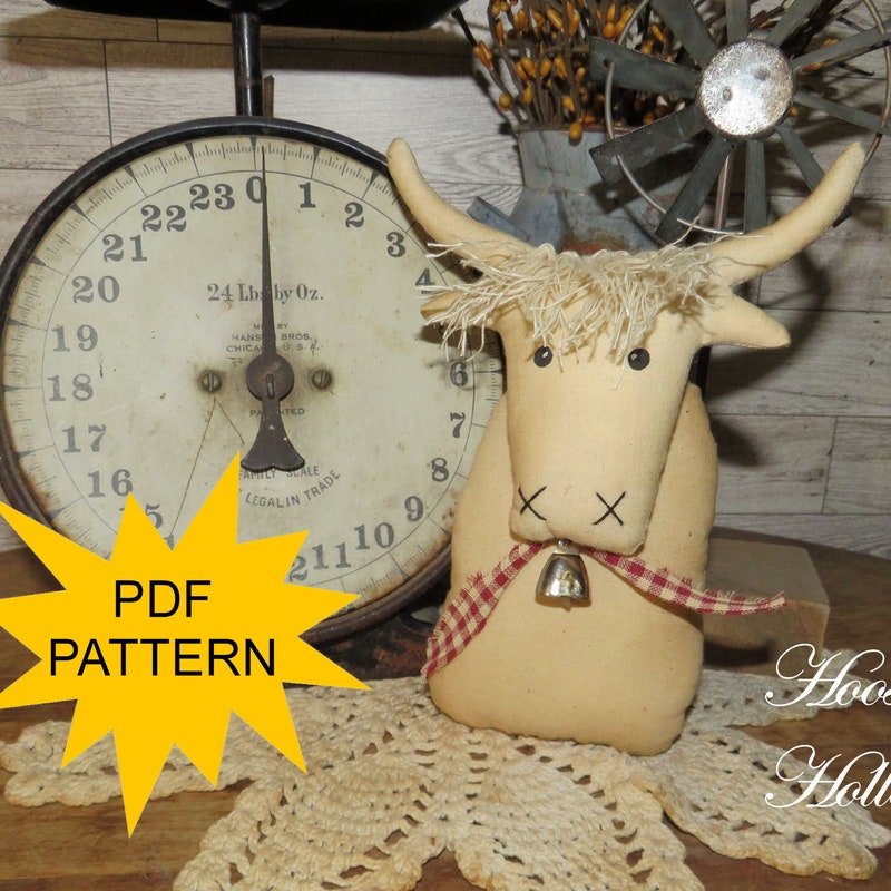 Cow Sewing Pattern - Etsy