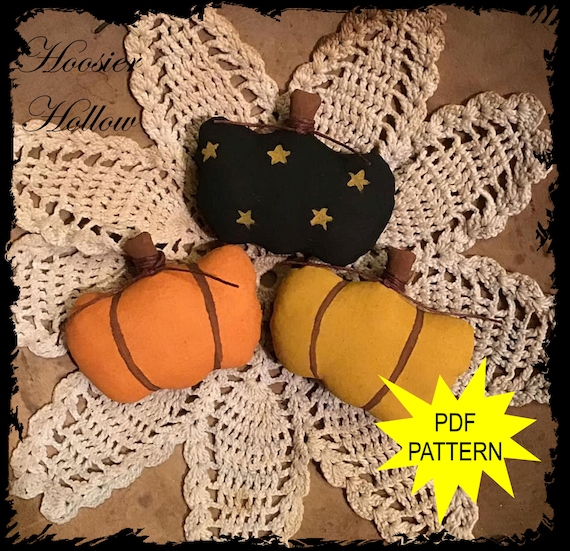 Primitive Pumpkins Bowl Fillers Pattern PDF Instant - Etsy