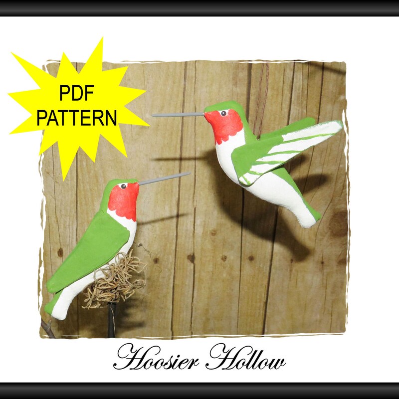 Felt Hummingbird Pattern - Etsy