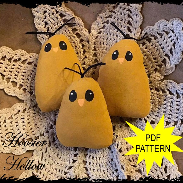 Primitive Chick Pattern - Etsy