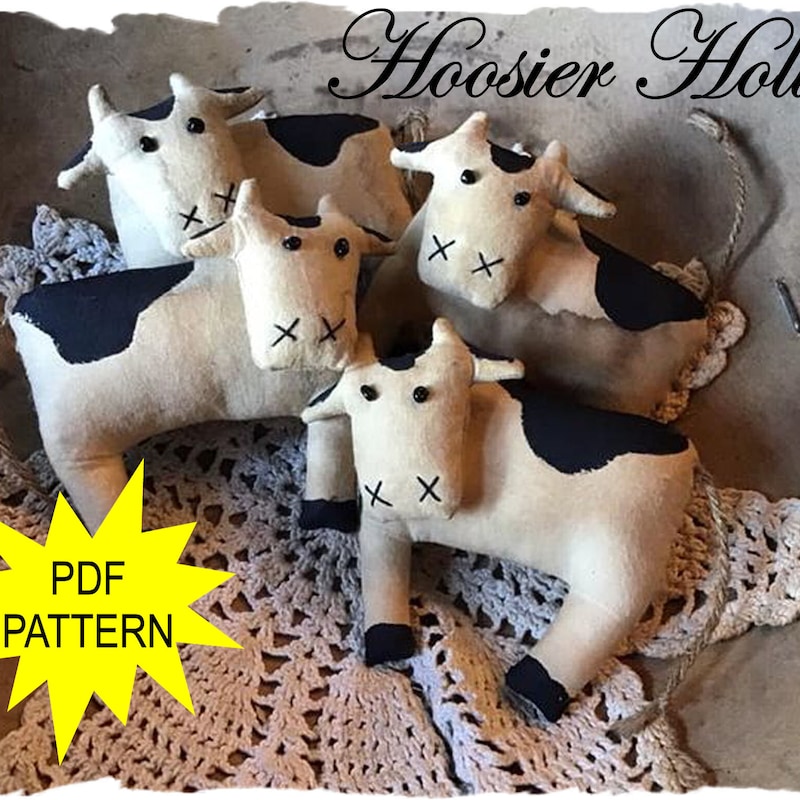 Cow Sewing Pattern - Etsy