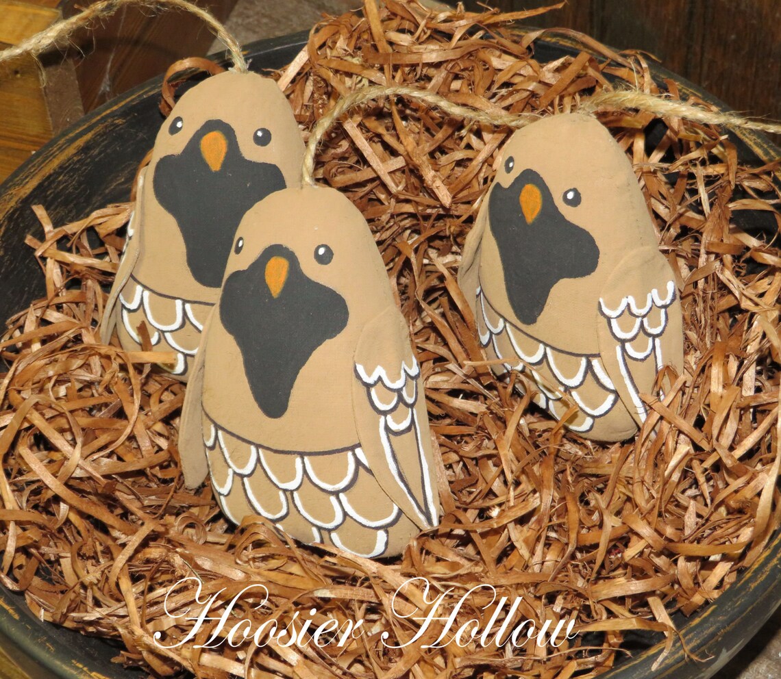 Primitive Quail Bowl Fillers Pattern Prim Bird Sewing PDF - Etsy