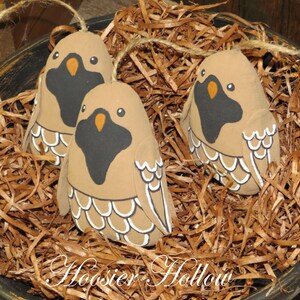 Primitive Quail Bowl Fillers Pattern, Prim Bird Sewing PDF Instant ...