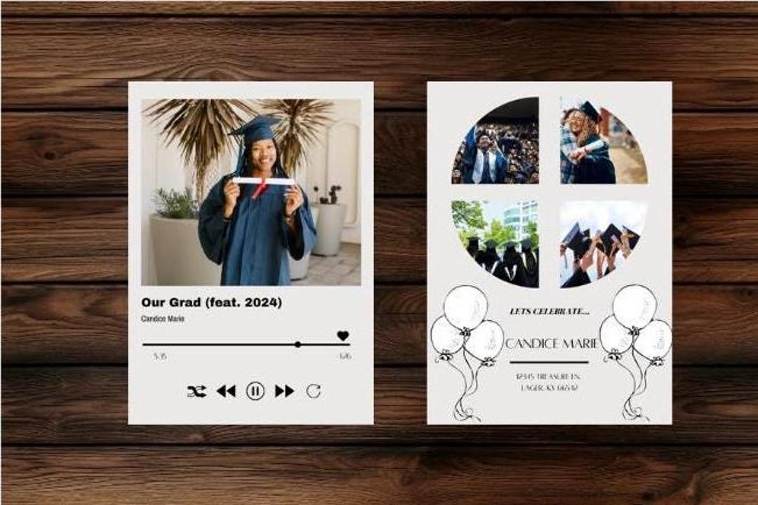 Music Invitation Card Template - Editable - Etsy