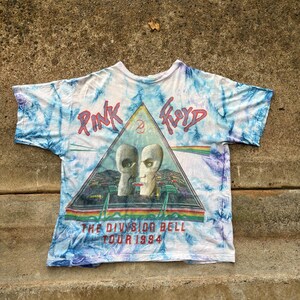 Pink Floyd 1994 the Division Bell Tour Tie Dye Vintage T Pink Floyd 1994 the Division Bell Tour Tie Dye Vintage T