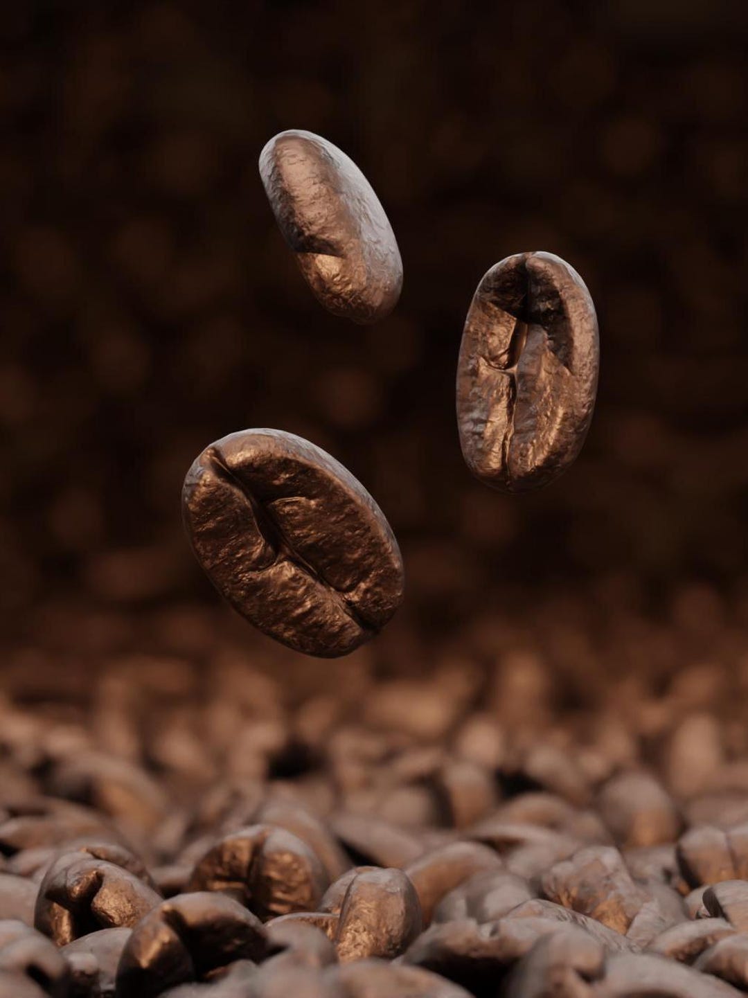Coffee Bean 3D Model - Etsy