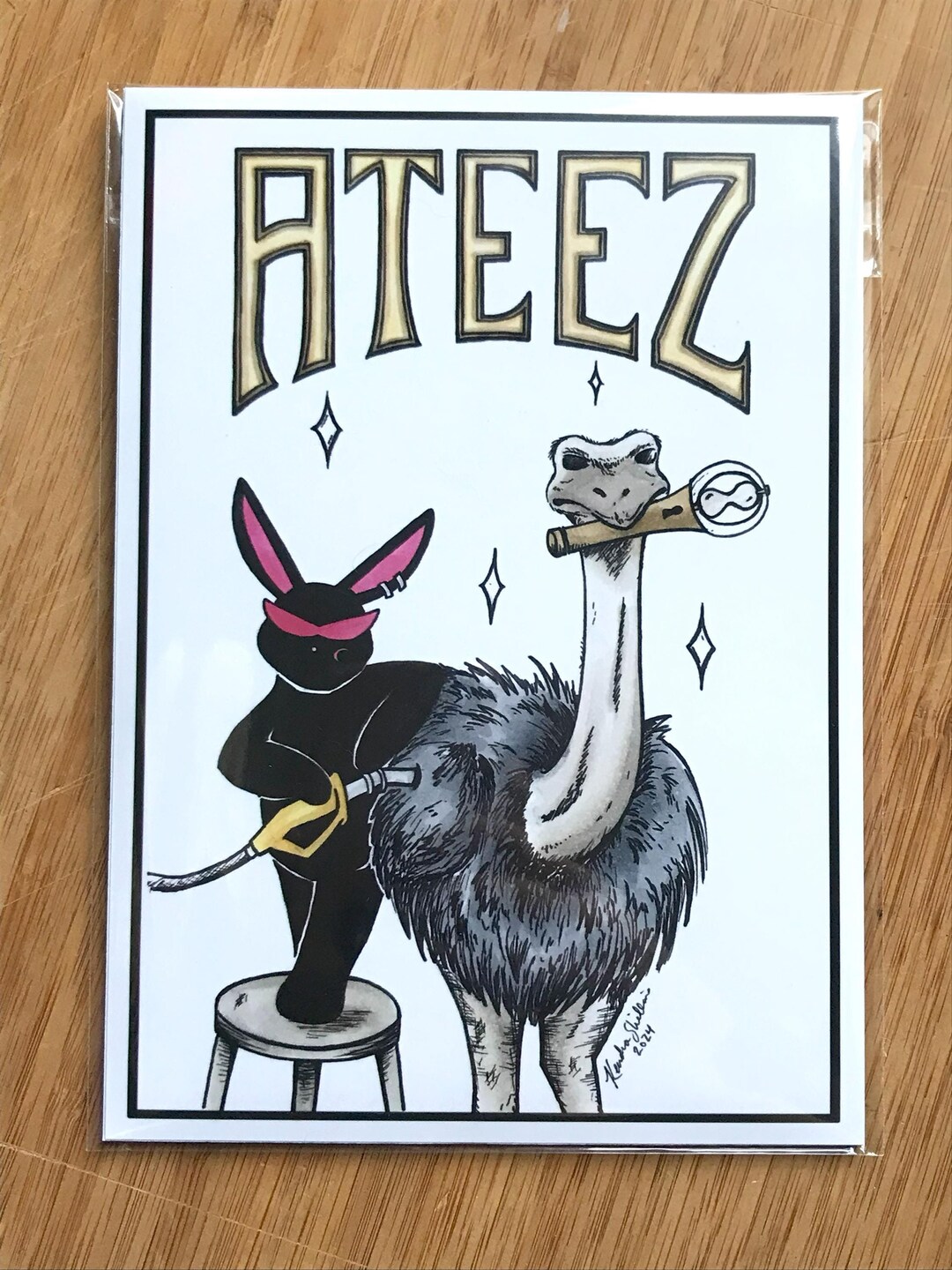 5x7 Ateez Mito Art Print Atiny Fan Art K-pop - Etsy