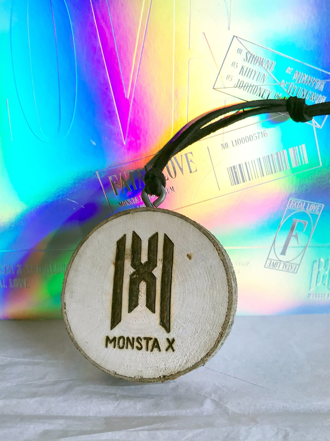 Monsta X Logo Woodburned Kpop Christmas Ornament - Etsy