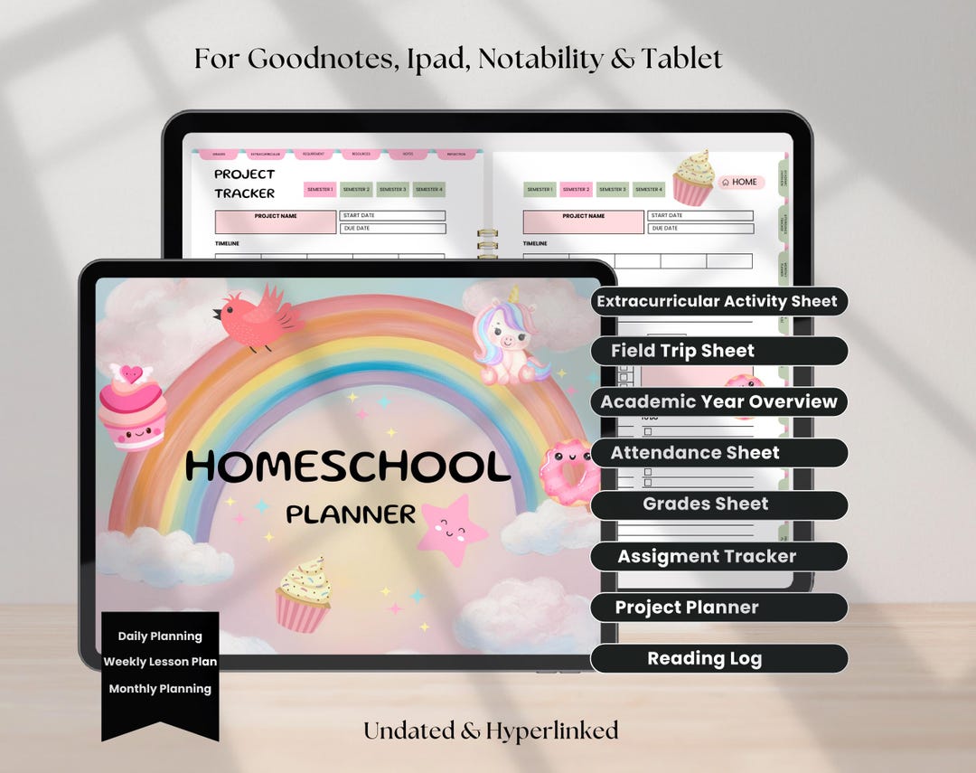 Undated Homeschool Planner for Homeschool Mom | 100 Days of School ...