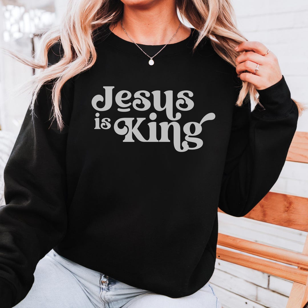 Jesus is King Design: Christian SVG, PNG, PDF (digital Download) - Etsy