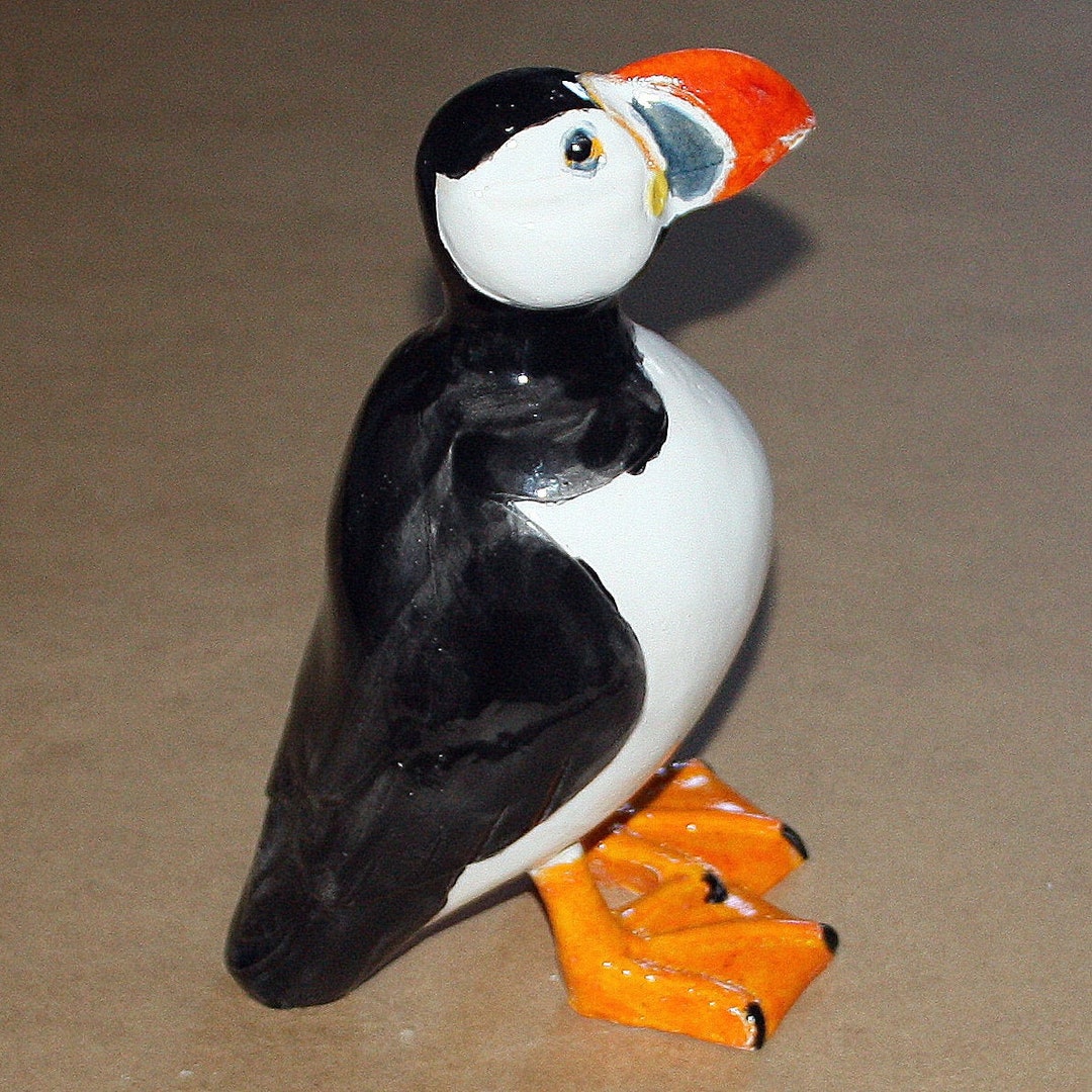 Ceramic Puffin - Etsy