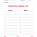 Valentine Class List and Coloring Sheet, Girl and Boy Class List ...